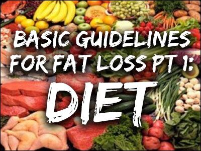 Basic Guidelines for Fat Loss Part 1: Diet